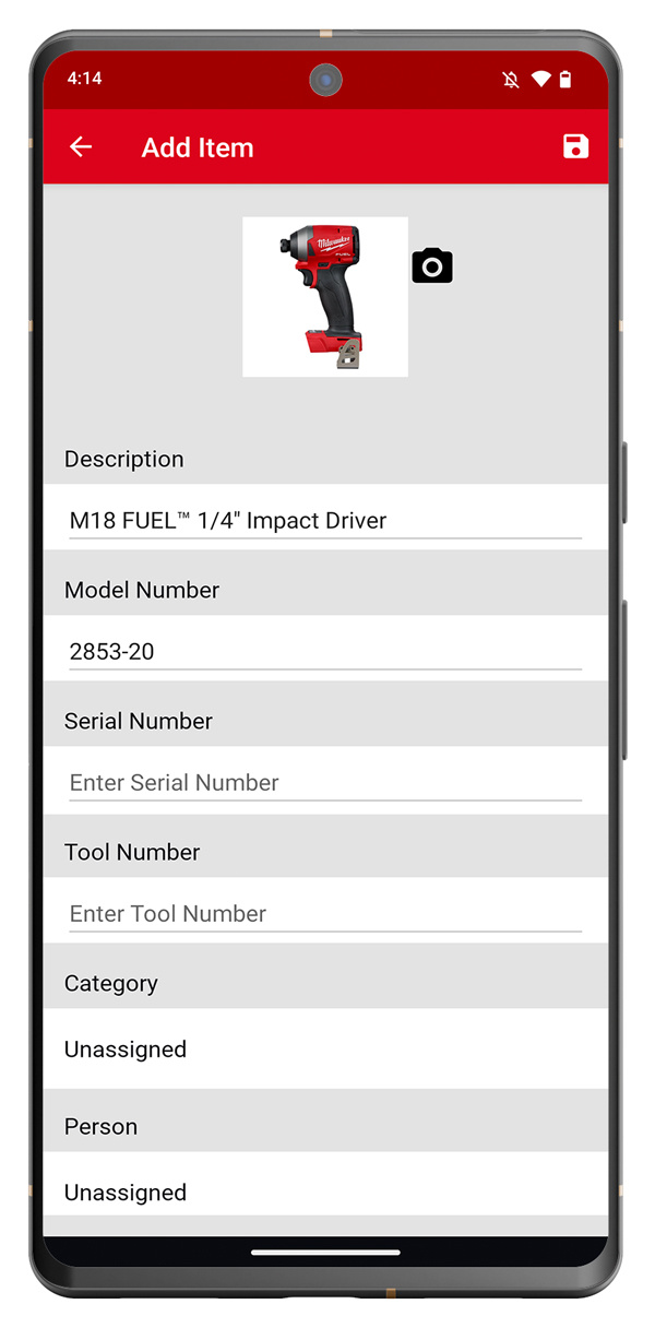 Add a Milwaukee® Tool to Your Inventory