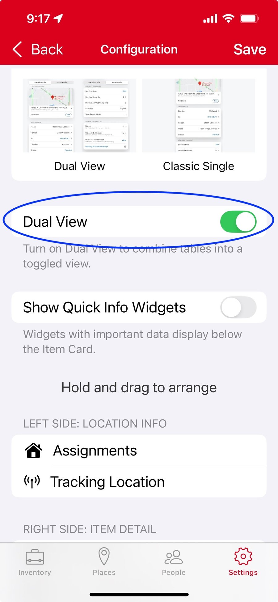 Customize Your Item Detail Screen