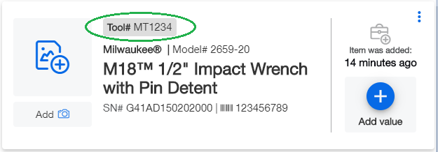 Web: Customize the Labels of Your Tools with Tool Numbers