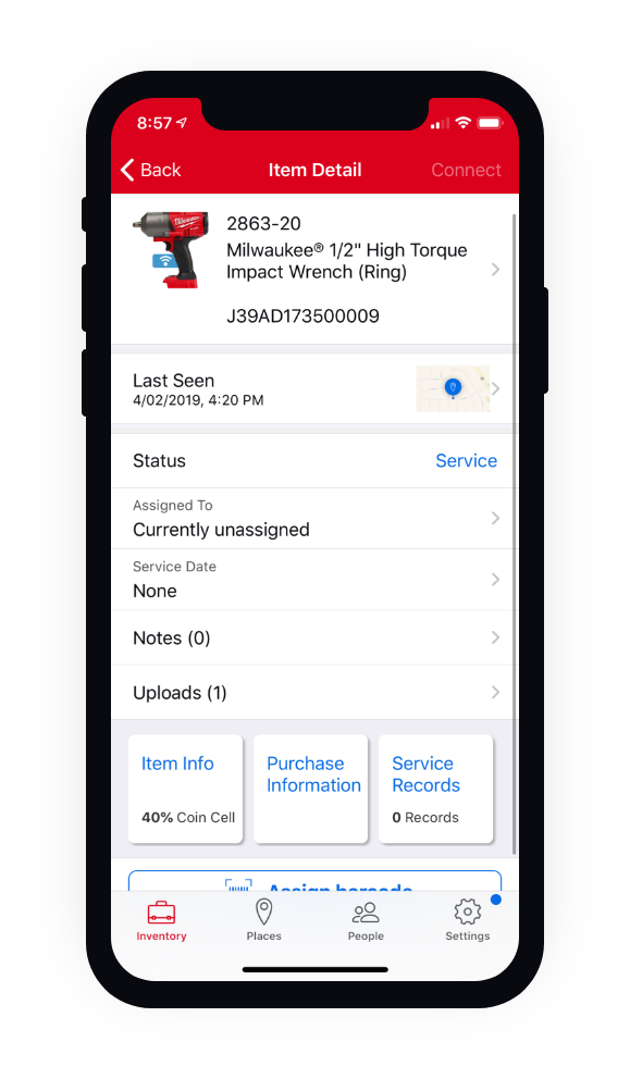 Mark a Tool as Missing