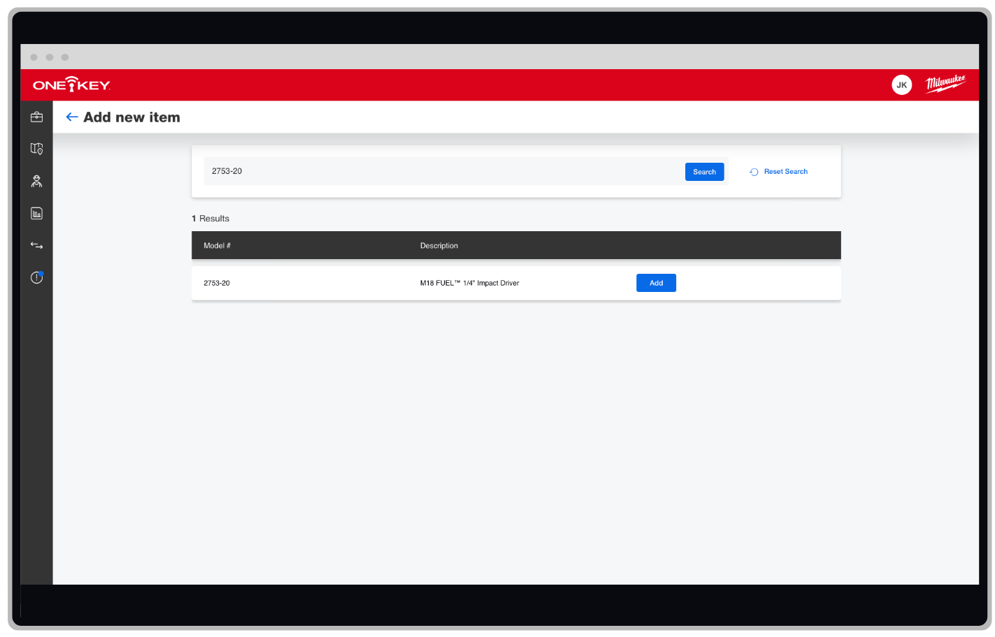 Add a Milwaukee® Tool to Your Inventory