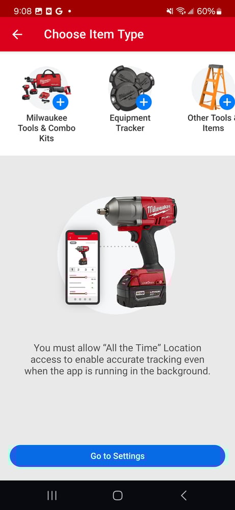 Add a Milwaukee® ONE-KEY™ Compatible Tool to Inventory
