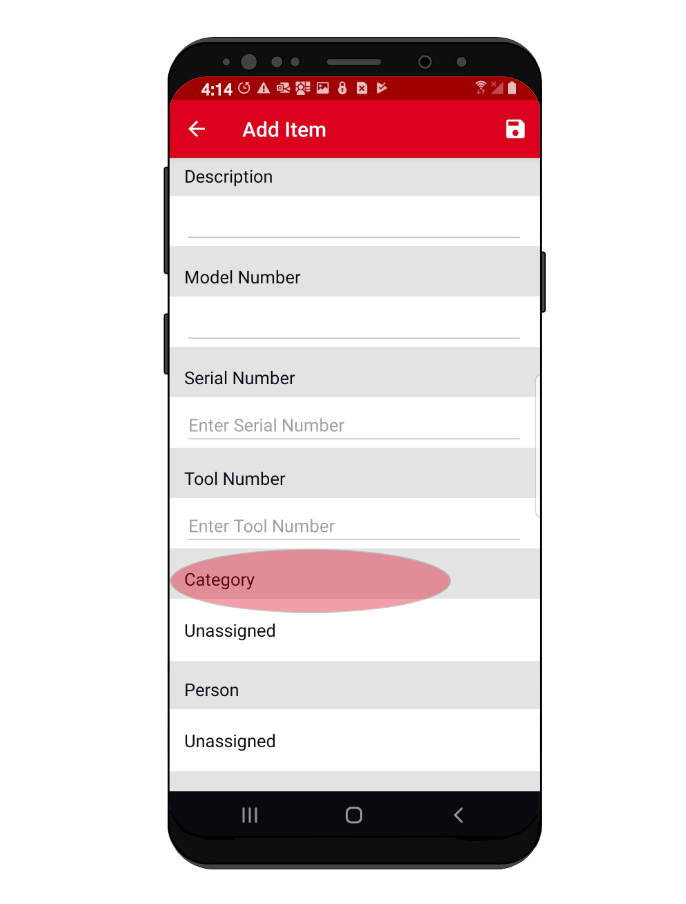 Organize Your Tools and Equipment by Adding Categories and Subcategories