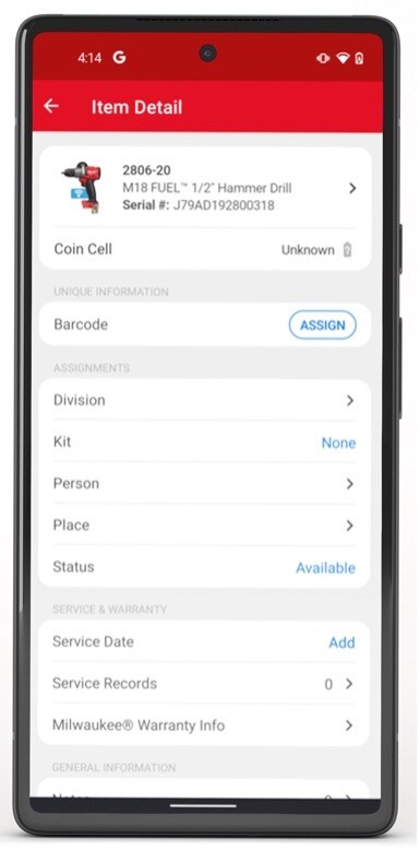 Start a Repair Order from the App