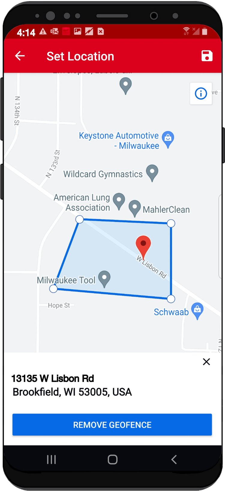 Add a Geofence to Your Place