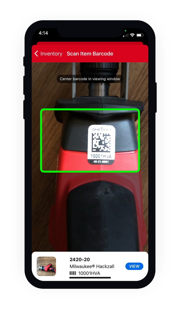 Search for an Item by Barcode