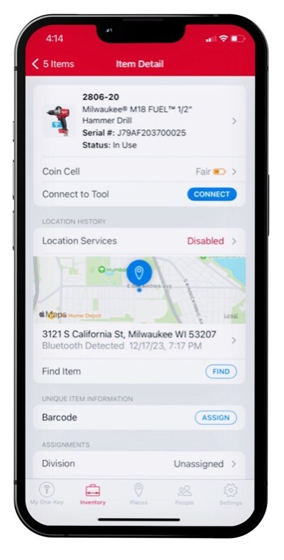Start a Repair Order from the App