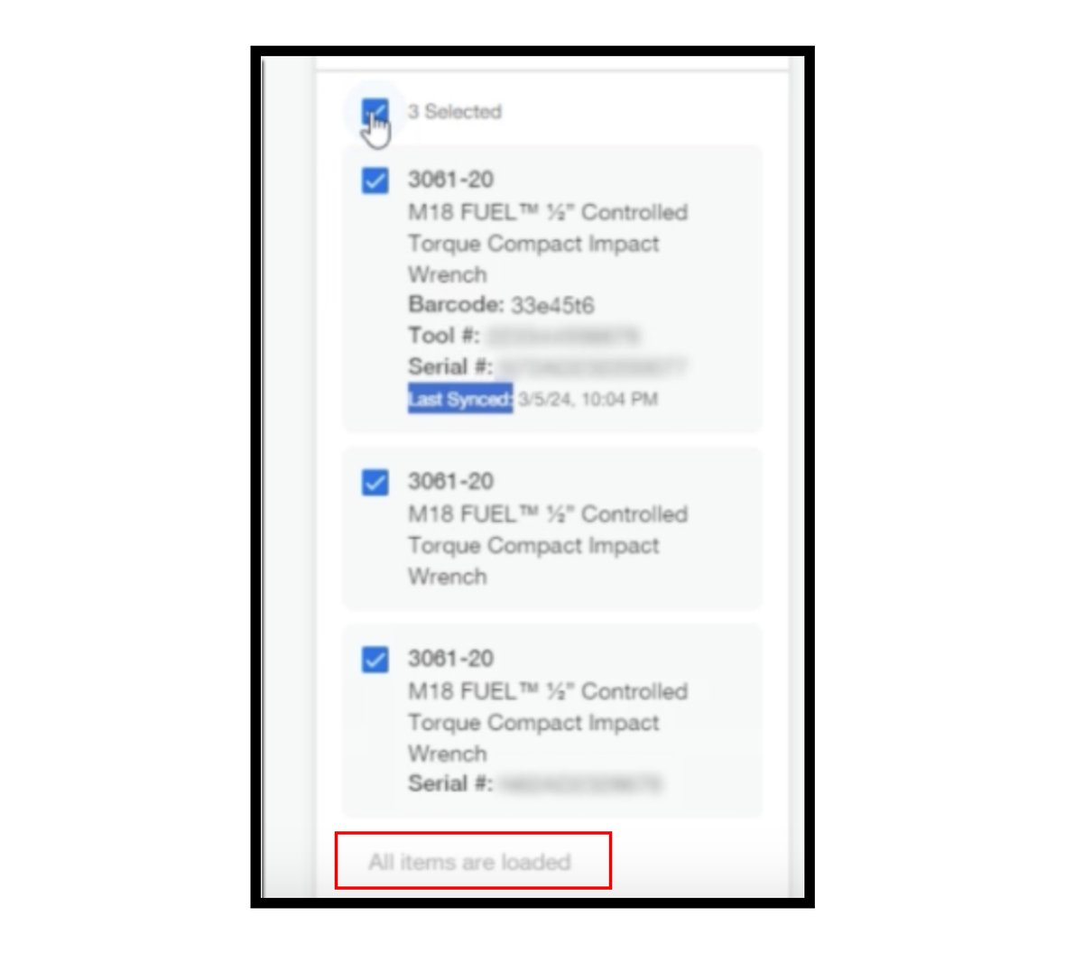 Generate Control Torque Wrench Impact Wrench Reports