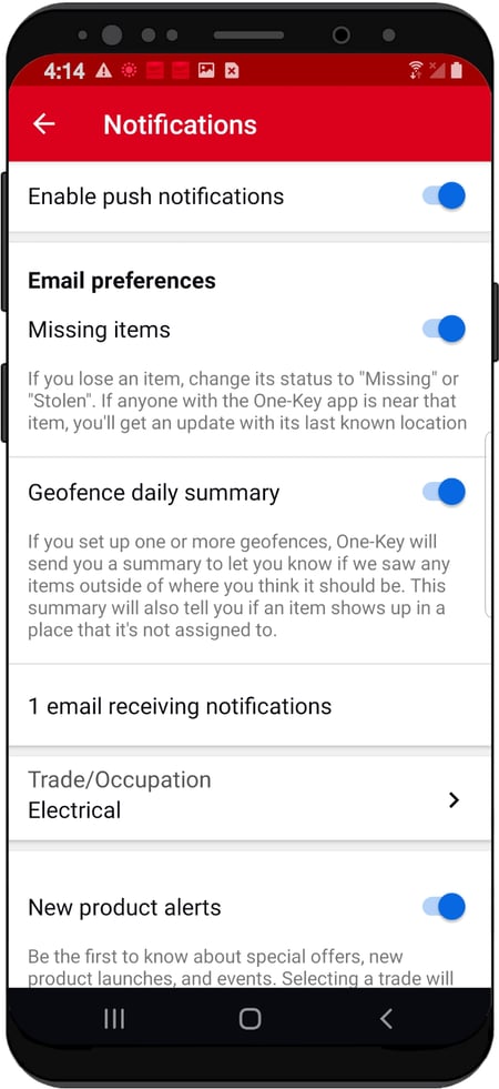 Set Up and Adjust Push and Profile Notifications