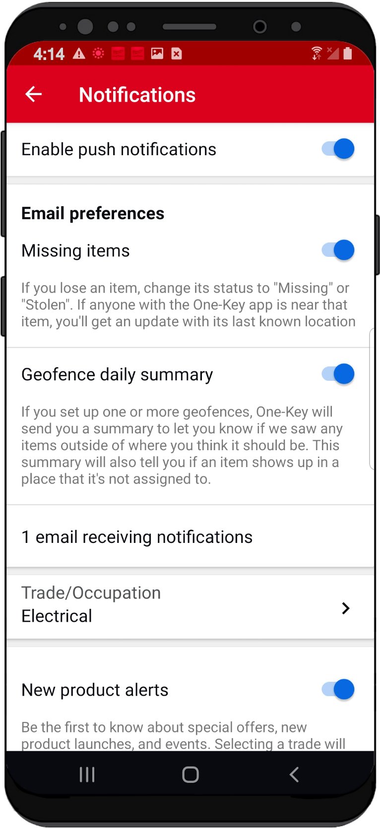 Set Up and Adjust Push and Profile Notifications