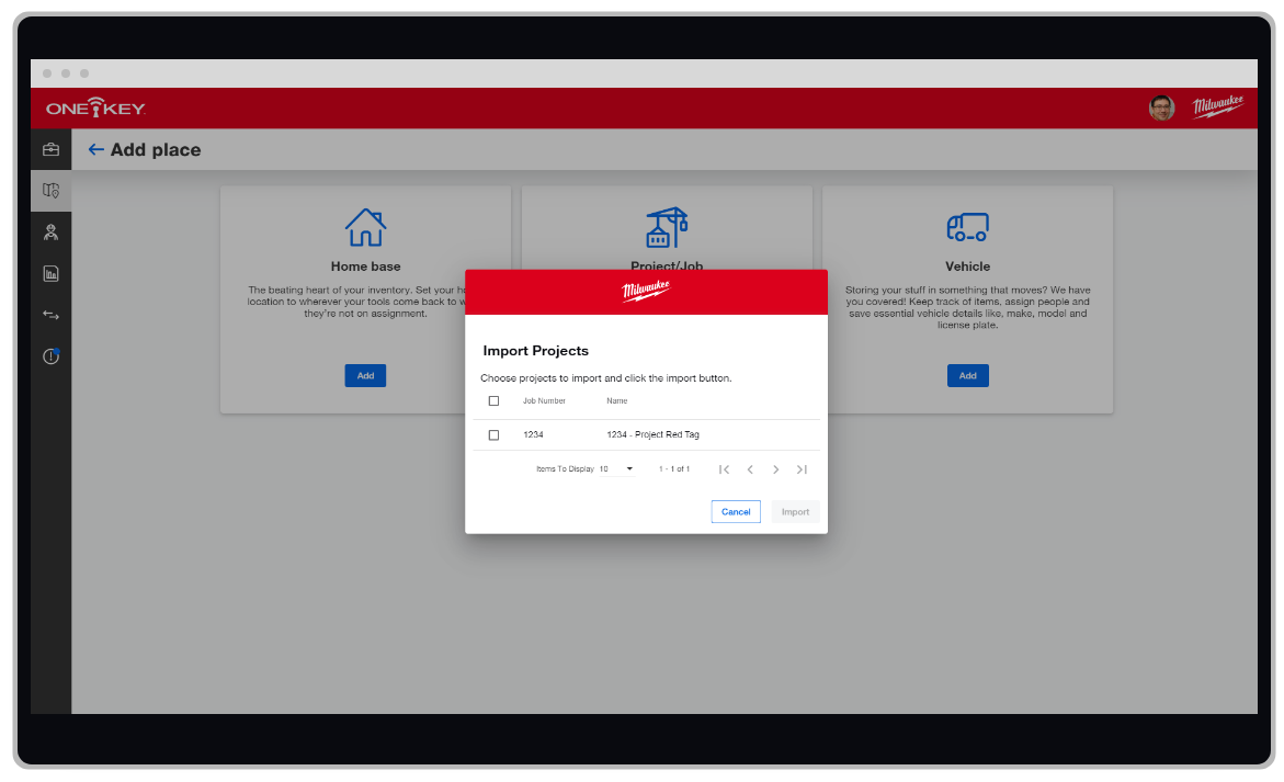 Web: Integrating One-Key and Procore Accounts