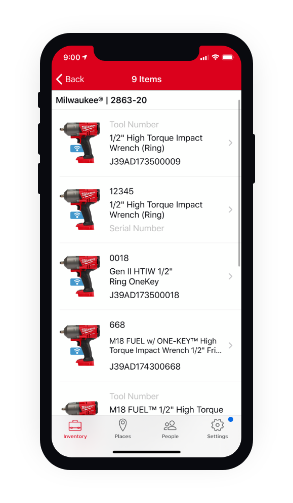 Mark a Tool as Missing