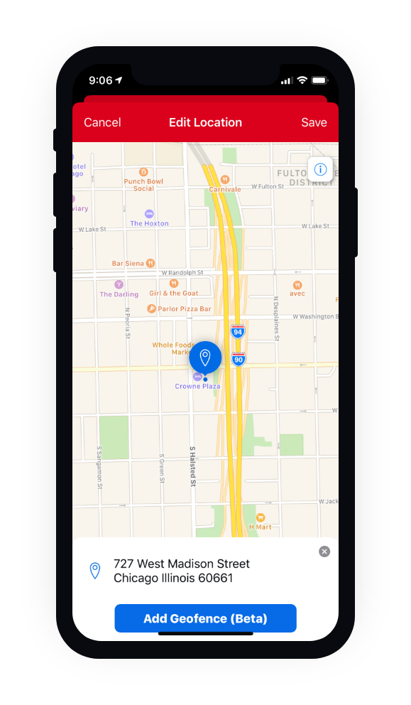 Edit or Delete a Geofence