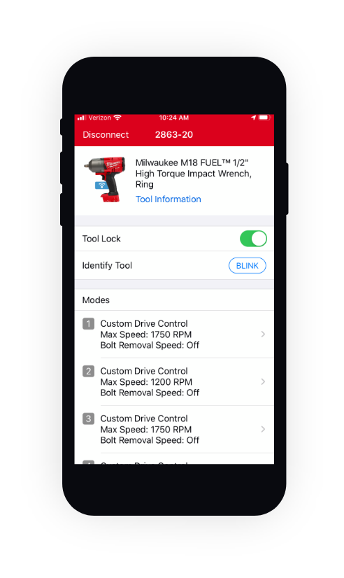 Using Tool Lockout to Activate Security Features on Compatible Smart Tools